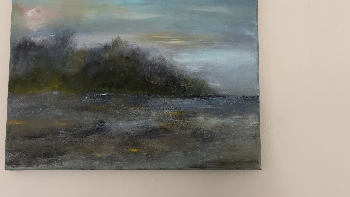 original and unique landscape painting oil on canvas art – HelenStampArt