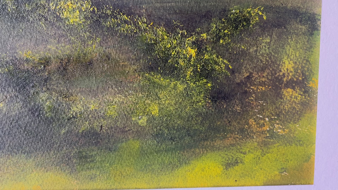 art on paper using oil paint, unique artwork – HelenStampArt